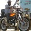 Transparent Glass Fuel Tank in Motorcycle